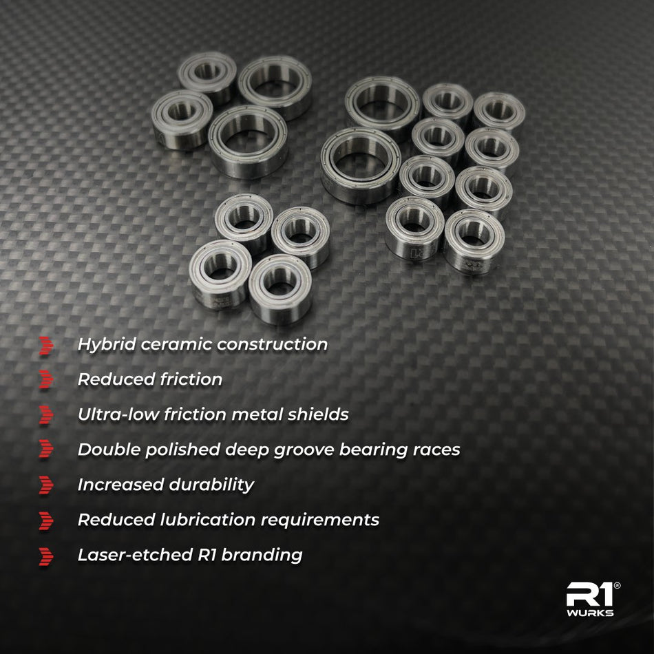 R1WURKS (B7 Series) Premium Hybrid Ceramic Bearing Set 18PCS – R1 ...