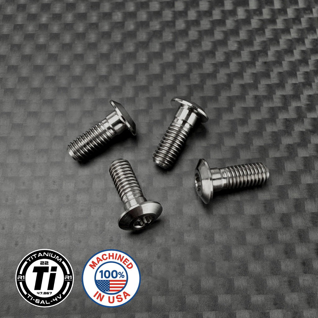 R1Wurks Premium Low Profile Button Head Titanium M3 Screw Packs (4pcs ...