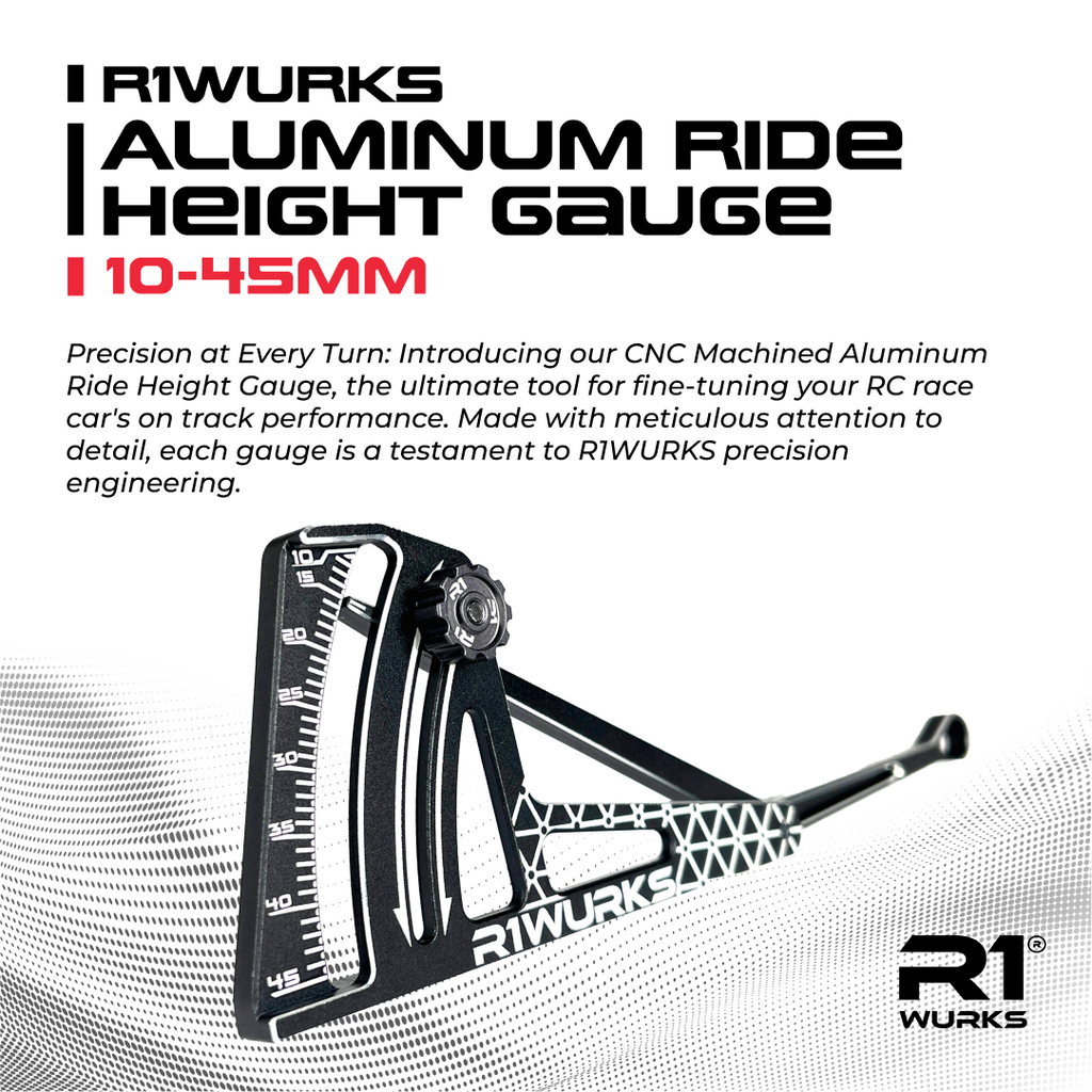 R1WURKS Aluminum Ride Height Gauge (10-45mm) – R1 Brushless Motor Lab, LLC.