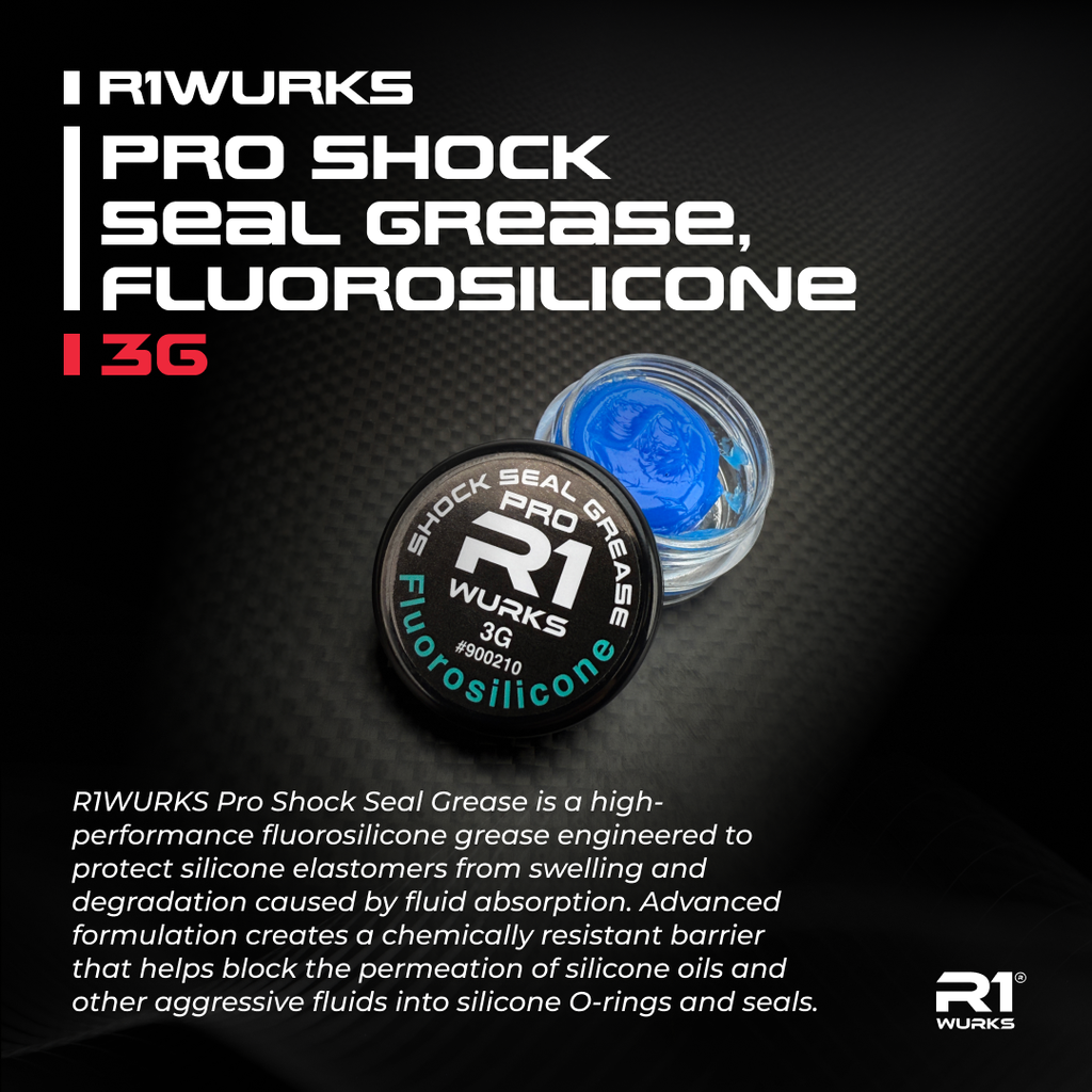 R1WURKS Pro Shock Seal Grease, Fluorosilicone, 3g – R1 Brushless Motor ...