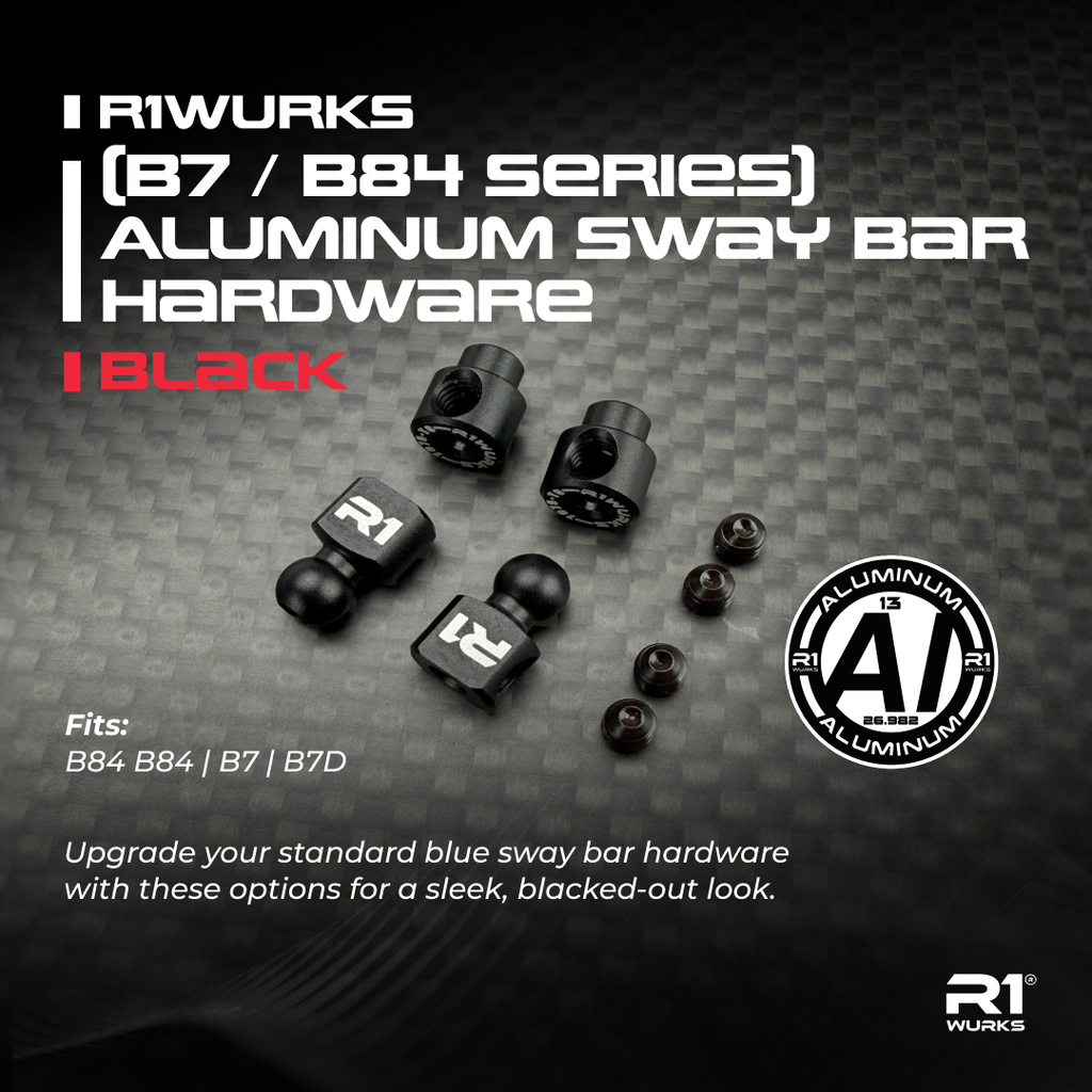 R1WURKS (B7 / B84 Series) Aluminum Sway Bar Hardware Set, Black – R1 ...