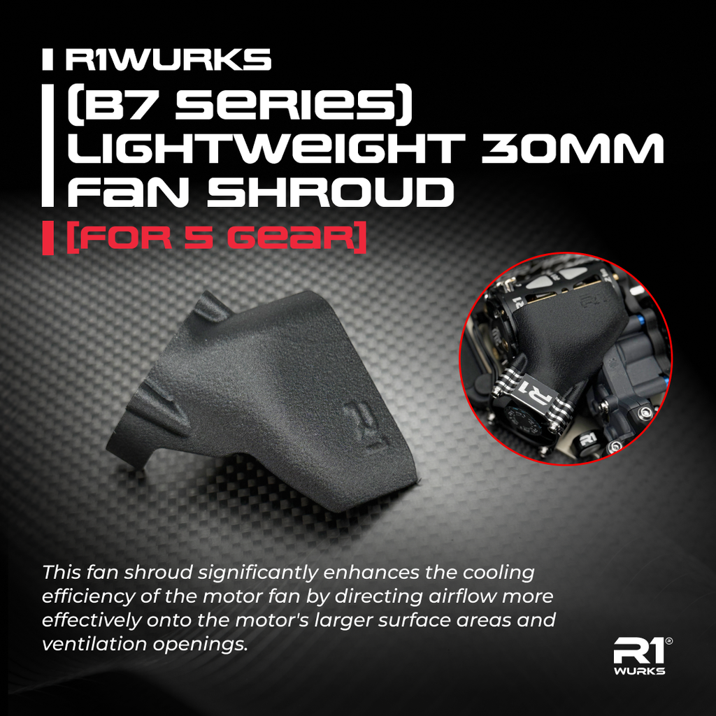 R1WURKS (B7 Series) Lightweight 30mm Fan Shroud, [For 5 Gear] – R1 ...