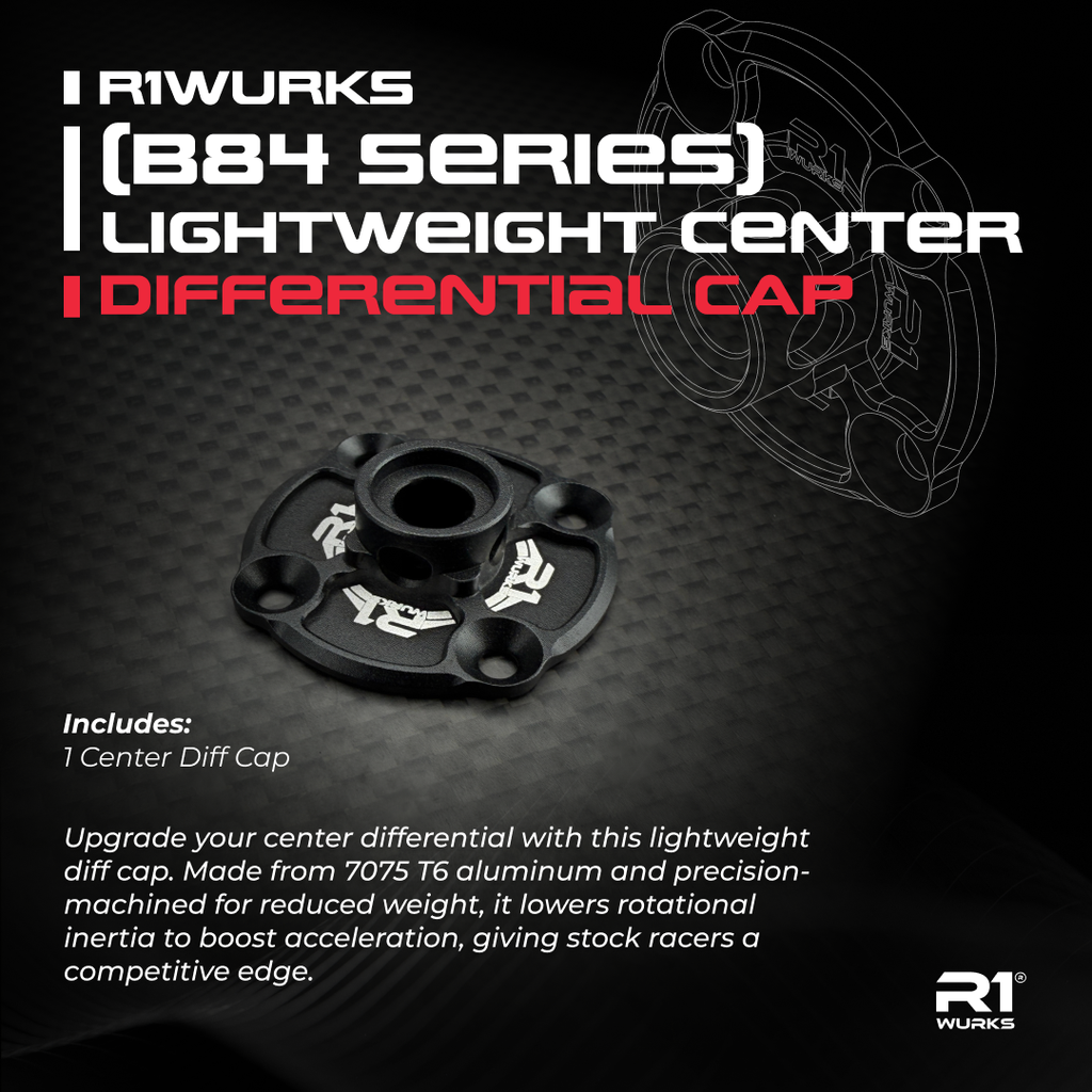 R1WURKS (B84 Series) Lightweight Center Differential Cap – R1 Brushless ...